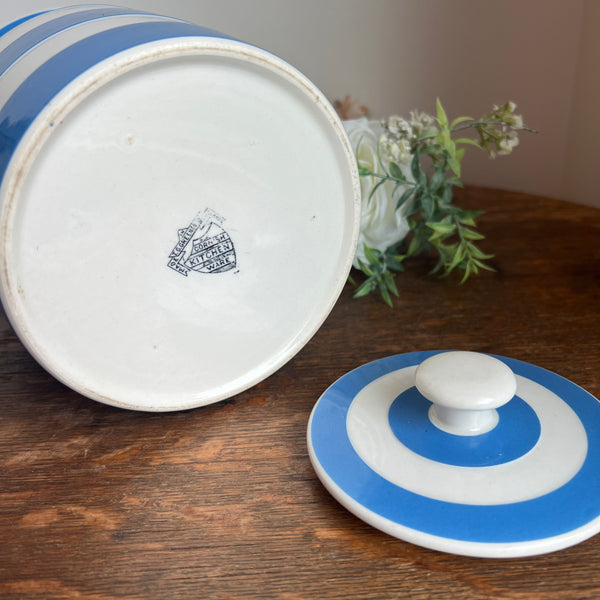 1930's-50's T.G. Green Cornishware SUGAR Canister - Where On Earth ...